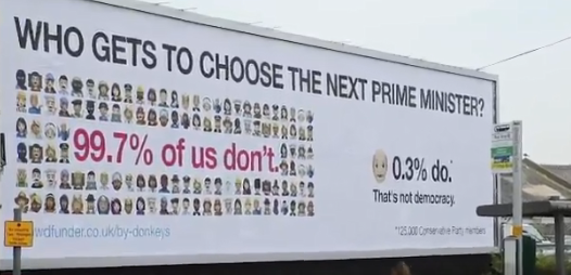 New billboard campaign highlights the worrying truth about this Tory ...