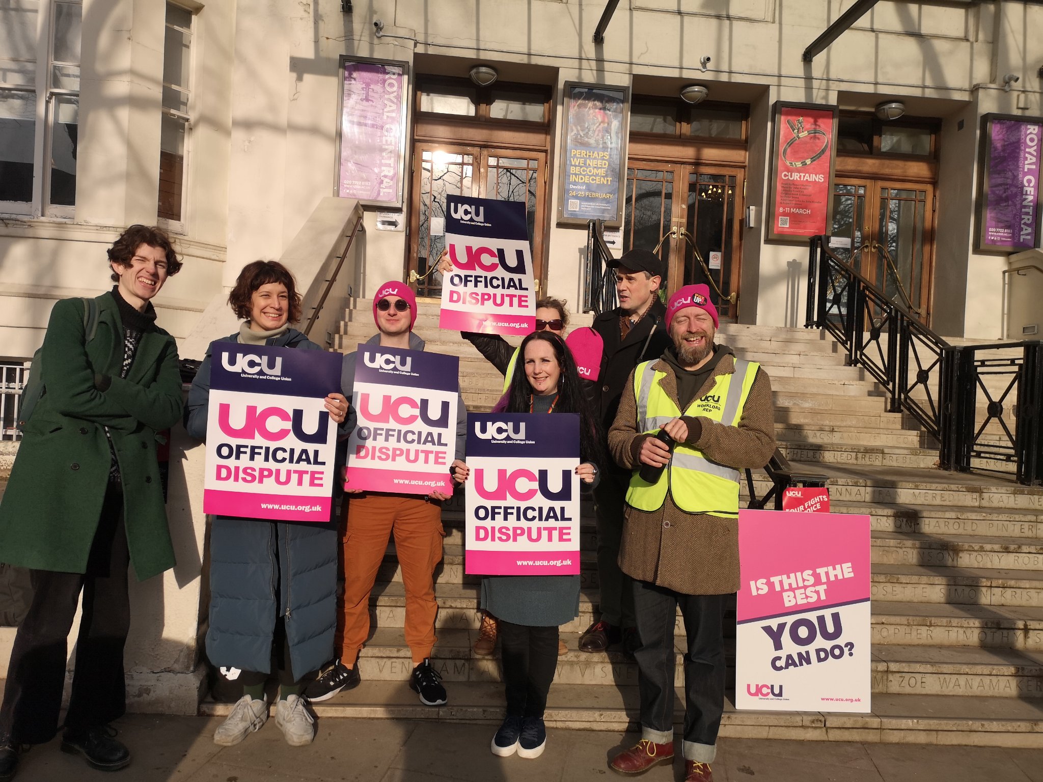 Students take to picket lines in solidarity with university strikes ...
