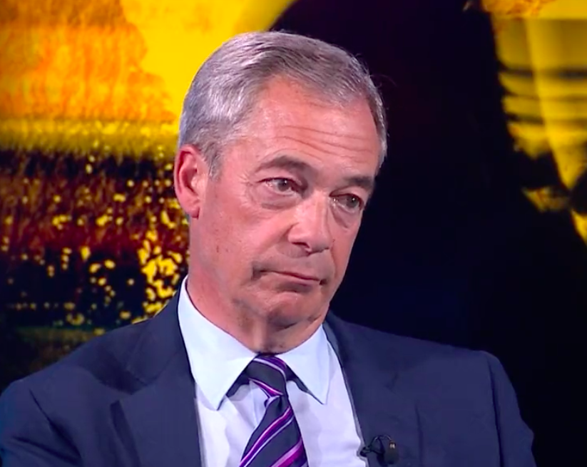Nigel Farage left furious after it’s pointed out he ran 7 times to ...