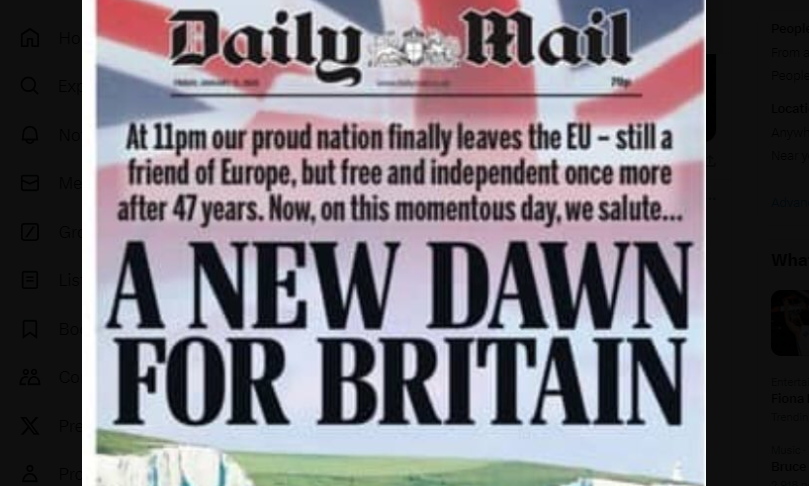 Daily Mail’s ‘New Dawn for Britain’ front page resurfaces on Europe Day ...
