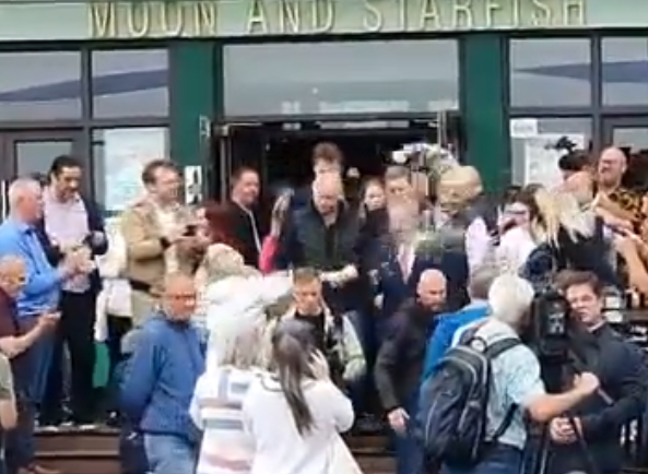 Nigel Farage hit with milkshake in first campaign visit to Clacton ...